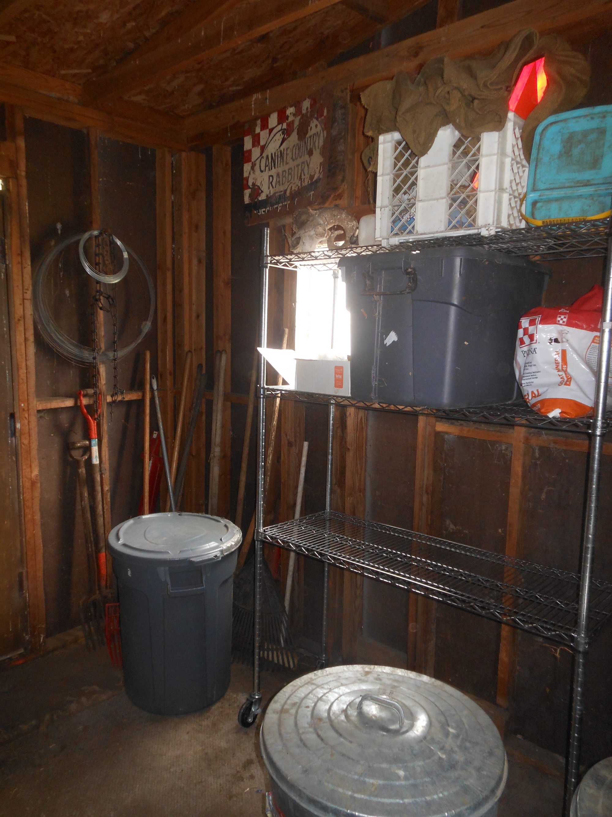 fixed up feed shed | Schoonover Farm Blog